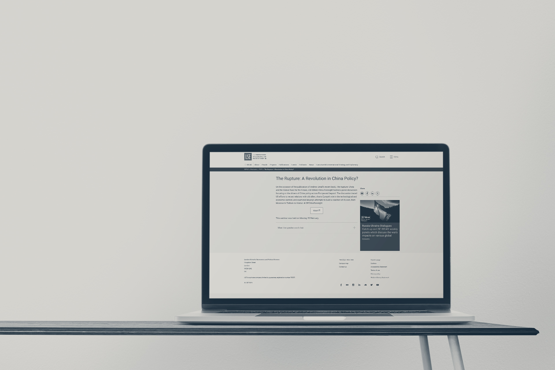 book event at LSE - Andrew Small